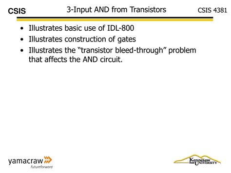 Ppt 3 Input And From Transistors Powerpoint Presentation Free
