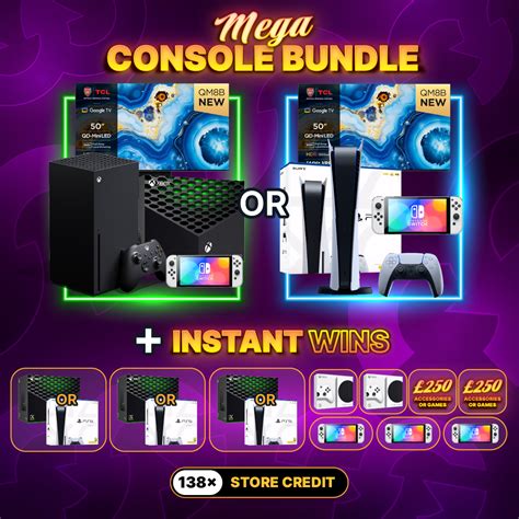 Mega Console Bundle Over 145 Instant Wins 9 Gaming Giveaways