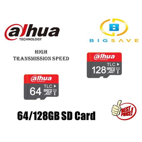 Dahua 64gb 128gb 256gb Hdd Sd Memory Card Suitable For Mobile Phones And Tablet Pc Shopee