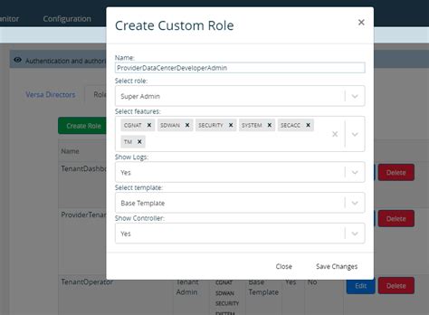 How To Create New Custom Role In Analytics Versa Support