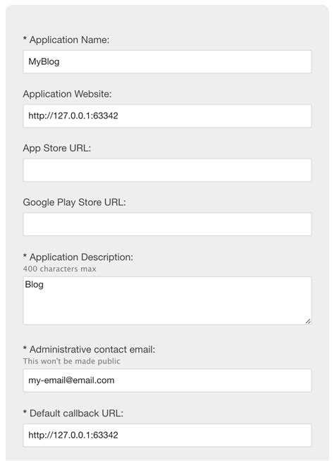 Javascript Tumblr API OAuth With Local Test Server Stack Overflow