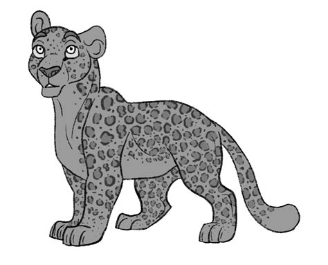 Leopard Cub Lineart By Cerberuswarczenie On Deviantart