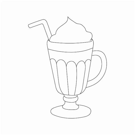 Free Vector Aw Root Beer Float Coloring Pages