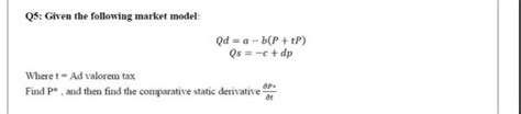 solved part 2 applications to comparative static analysis