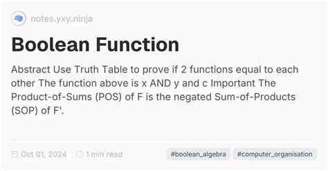 Boolean Function