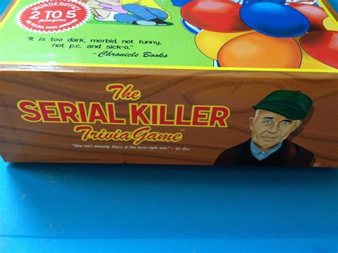 The Serial Killer Trivia 2010 Board Game Very Rare Only 2000 Made