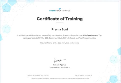 Prerna Soni On Linkedin Connections Internship Webdevelopment