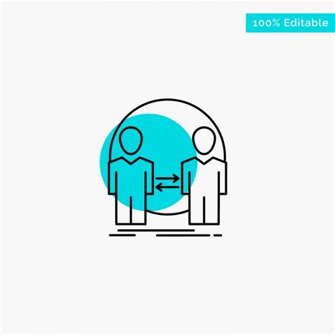 Man Clone User Identity Duplicate Turquoise Highlight Circle Background Business Concept PNG