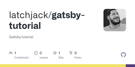 Github Latchjackgatsby Tutorial Gatsby Tutorial