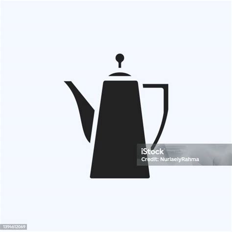 아이콘 도자기 찻주전자 음료 기호에 적합합니다 글리프 스타일 편집 가능한 간단한 디자인 디자인 템플릿 벡터 간단한 기호 그림 0