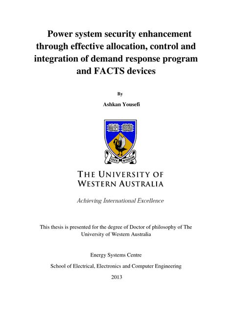 Pdf Power System Security Enhancement Through Effective Allocation Control And Integration Of