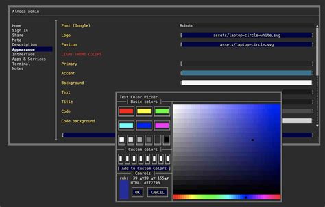 Ui Customization Alnoda Workspaces