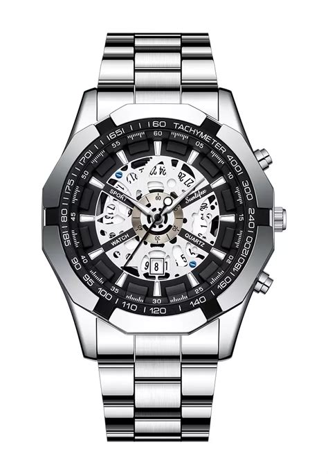 Jual Sunlifex Jam Tangan Pria Original Calendar Luxury Bisnis Tali Stainless Steel Jam Tangan