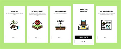 Soil Testing Nature Onboarding Icons Set Vector 9795294 Vector Art At Vecteezy