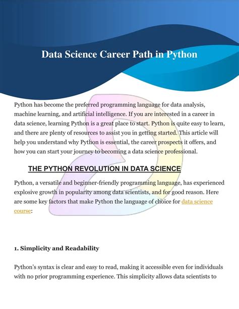 Ppt Data Science Career Path In Python Powerpoint Presentation Free