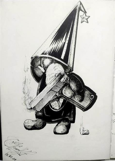 Иллюстрация Милый гномик в стиле графика персонажи скетчи