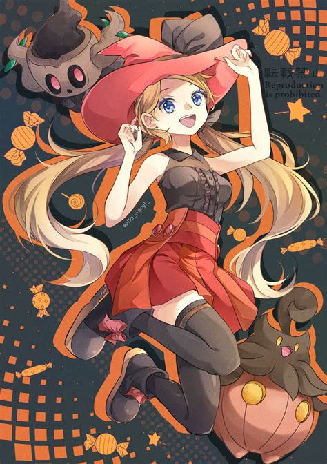 Serena Pumpkaboo And Phantump Pokemon And 1 More Drawn By Yomogi