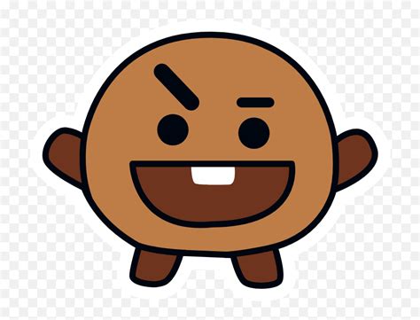 Bts Bt21 Shooky Suga Sticker Bt21 Suga Png Jimin Circle Icon Free