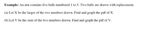 solved an urn contains five balls numbered 1 to 5 two balls