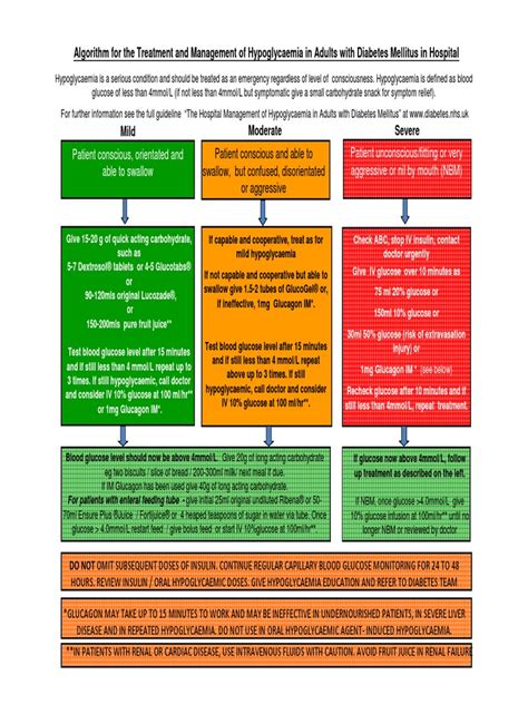 Hipoglikemia Algoritma Pdf Hypoglycemia Diabetes Management