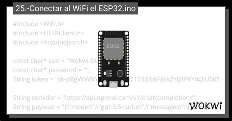 Conectar Con Chatgpt Final Wokwi Esp32 Stm32 Arduino Simulator