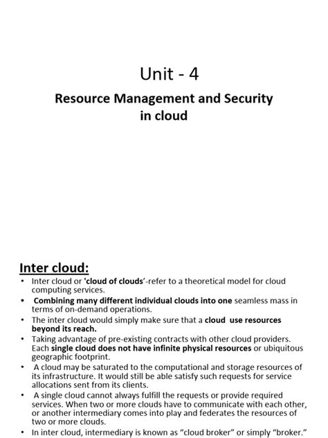 Cc Unit 4 Pdf Cloud Computing Security