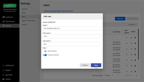 Adding Users Veeam Data Cloud For Microsoft 365