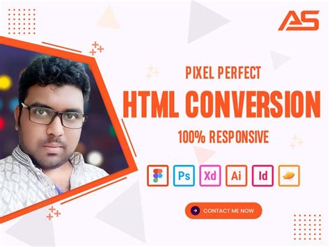 Pixel Perfect HTML Conversion From PSD Figma With Responsive Web Design Upwork