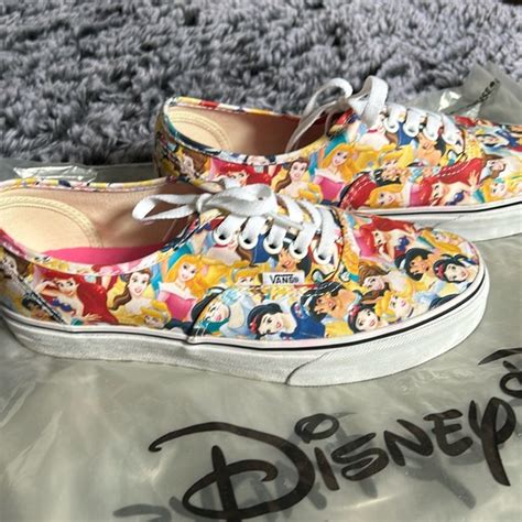 Vans Shoes Disney Princesses Womans Vans Used Once Poshmark