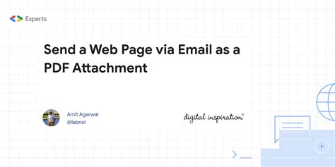 Send A Web Page Via Email As A PDF Attachment