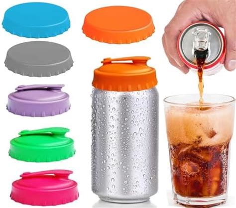 Pack Of 6 Drinks Can Seals Drinks Cans Lid Can Cap Beer Cans Cover