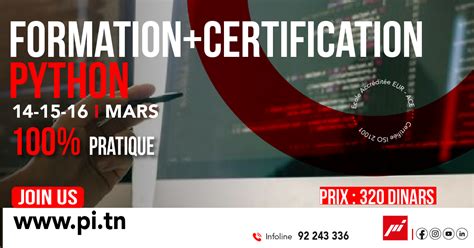 Session De Formation 100 Pratique Certifiante En Python Université Privée Polytechnique