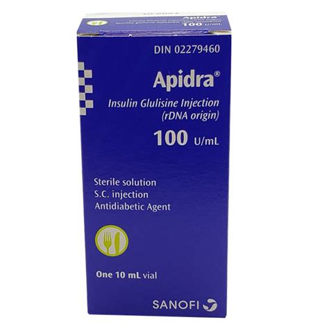 Apidra Vials Units ML Shop Insulin Canada