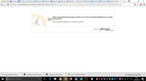 visual workflow flow launched through a button inside the partner