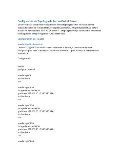 configuracion red packet tracer router 2911 pdf dirección ip