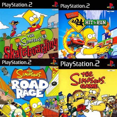 The Simpsons Playstation Ps2 Retro Games Choose Your Game
