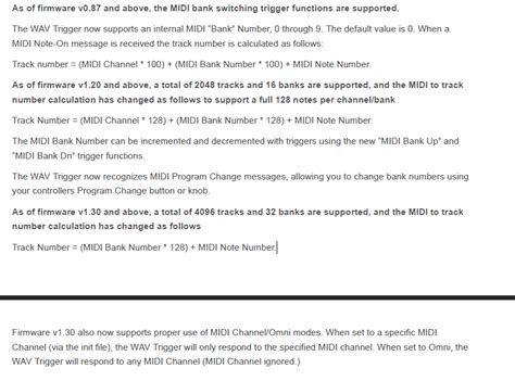 MIDI Channel Number Mismatch Issue Robertsonics WAV Trigger Arduino Serial Library GitHub