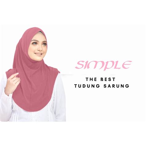 NEW Tudung Sarung SIMPLE Moss Crepe Shopee Malaysia