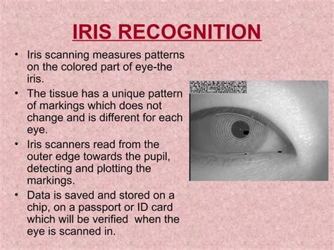 Envisioning The Future Using Iris Scanning Biometrics Ppt