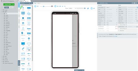 ionic components sample app template