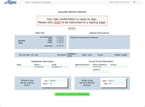 Automatic Rate Confirmation Software For Freight Brokers