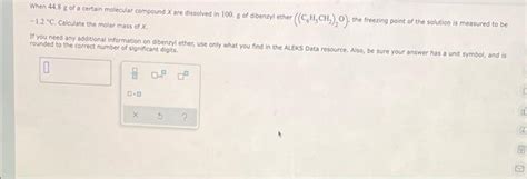 Solved When 44 8 G Of A Certain Molecular Compound X Are