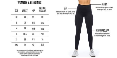 Sizing Chart I A B M F G