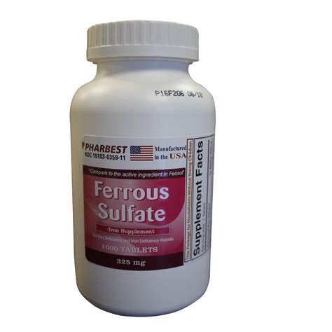 Quality Choice Ferrous Sulfate 325mg Iron Support Tablets 40 Off