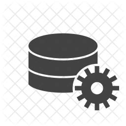 Database Setting Icon Download In Glyph Style