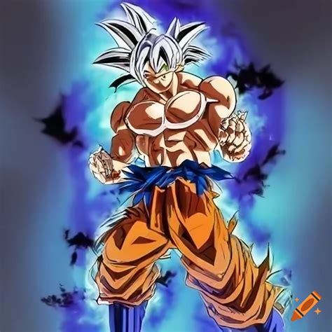 Goku in ultra instinct form on Craiyon