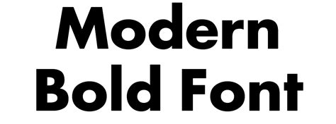 Modern Bold Font Dafont Style