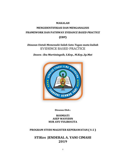 Makalah Ebp Framework Pdf