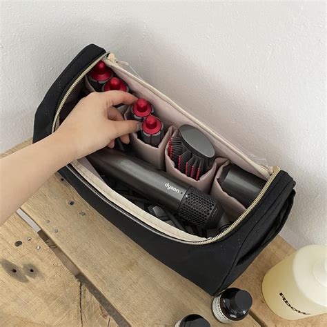 진심디자인 다이슨 에어랩 파우치 휴대용 여행용 가방 드라이기 고데기 수납