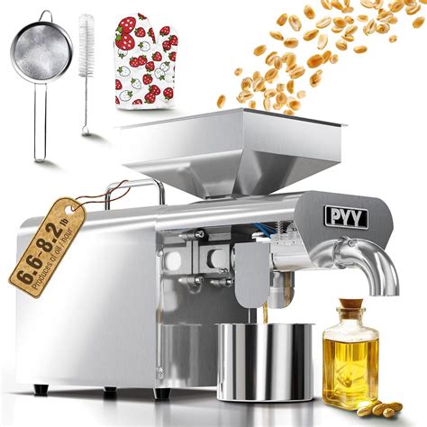 Pyy Oil Press Machine Upgrade 1800w Cold And Hot Press Automatic Electric Oil Maker